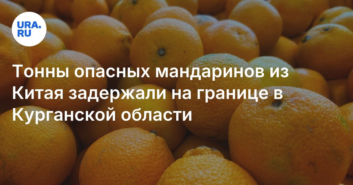 Опасные мандарины из Китая: кто задержал фрукты на курганской границе