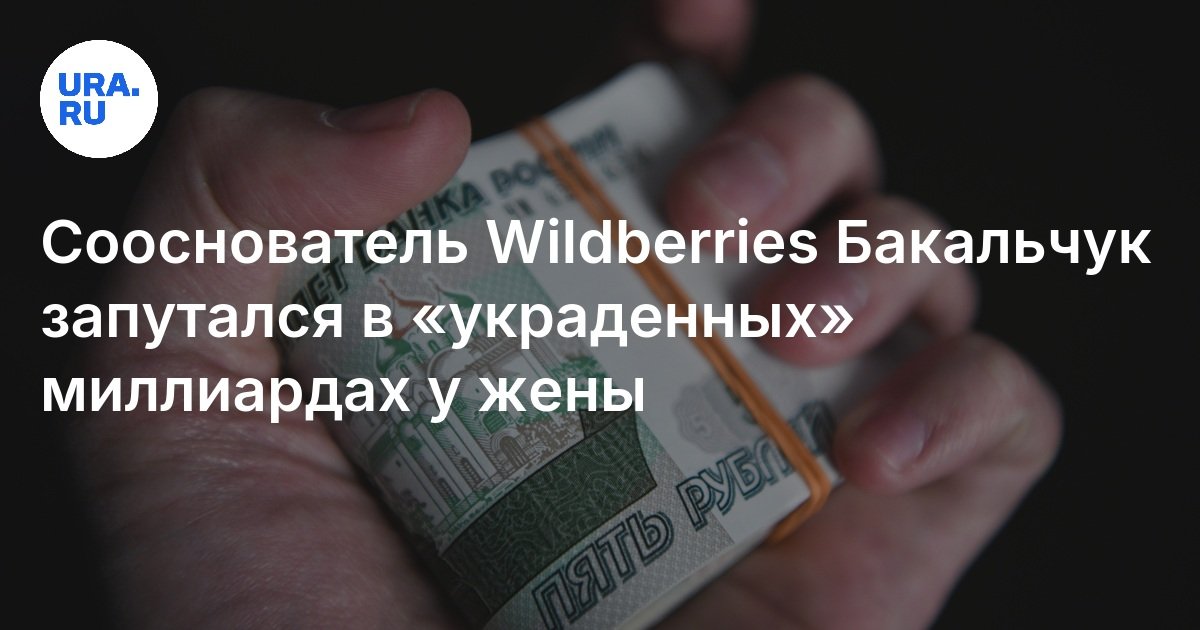 Сооснователь Wildberries Бакальчук запутался в «украденных» миллиардах ...