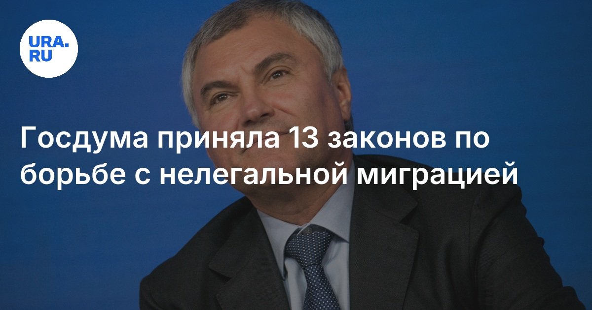 Сколько законов приняла Госдума по борьбе с нелегальной миграцией заявление Володина