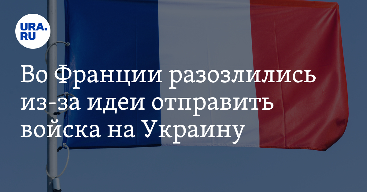 Во Франции разозлились из за идеи отправить войска на Украину