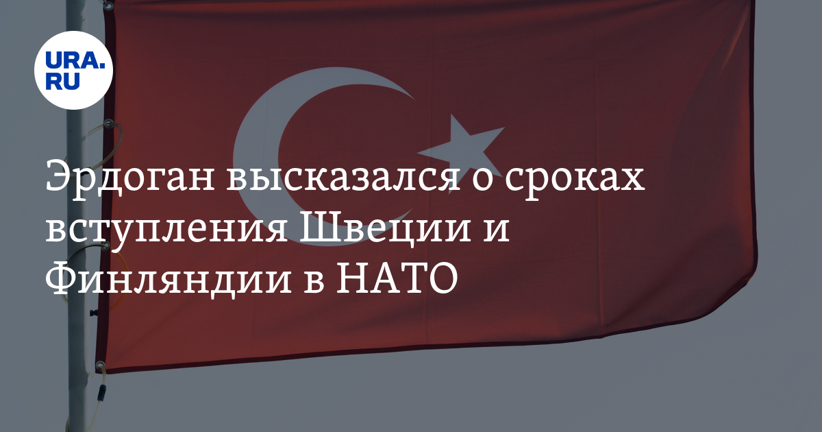 Вступление Швеции и Финляндии в НАТО Эрдоган рассказал о сроках