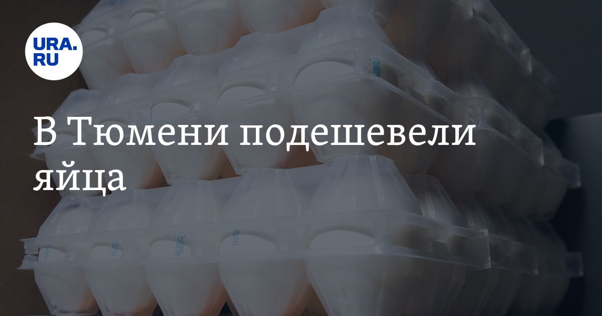 Стоимость десятка яиц в Тюмени