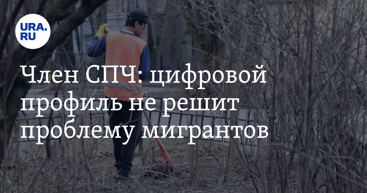 Член СПЧ цифровой профиль не решит проблему мигрантов