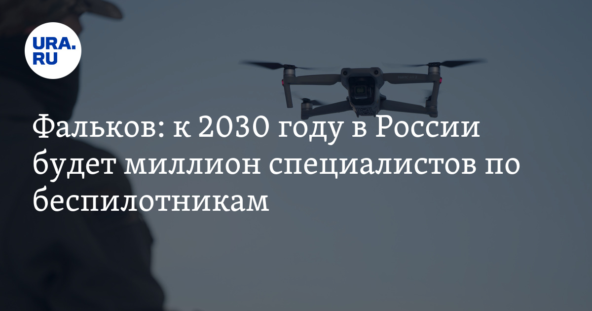 К 2030 году в России будет миллион специалистов по беспилотникам